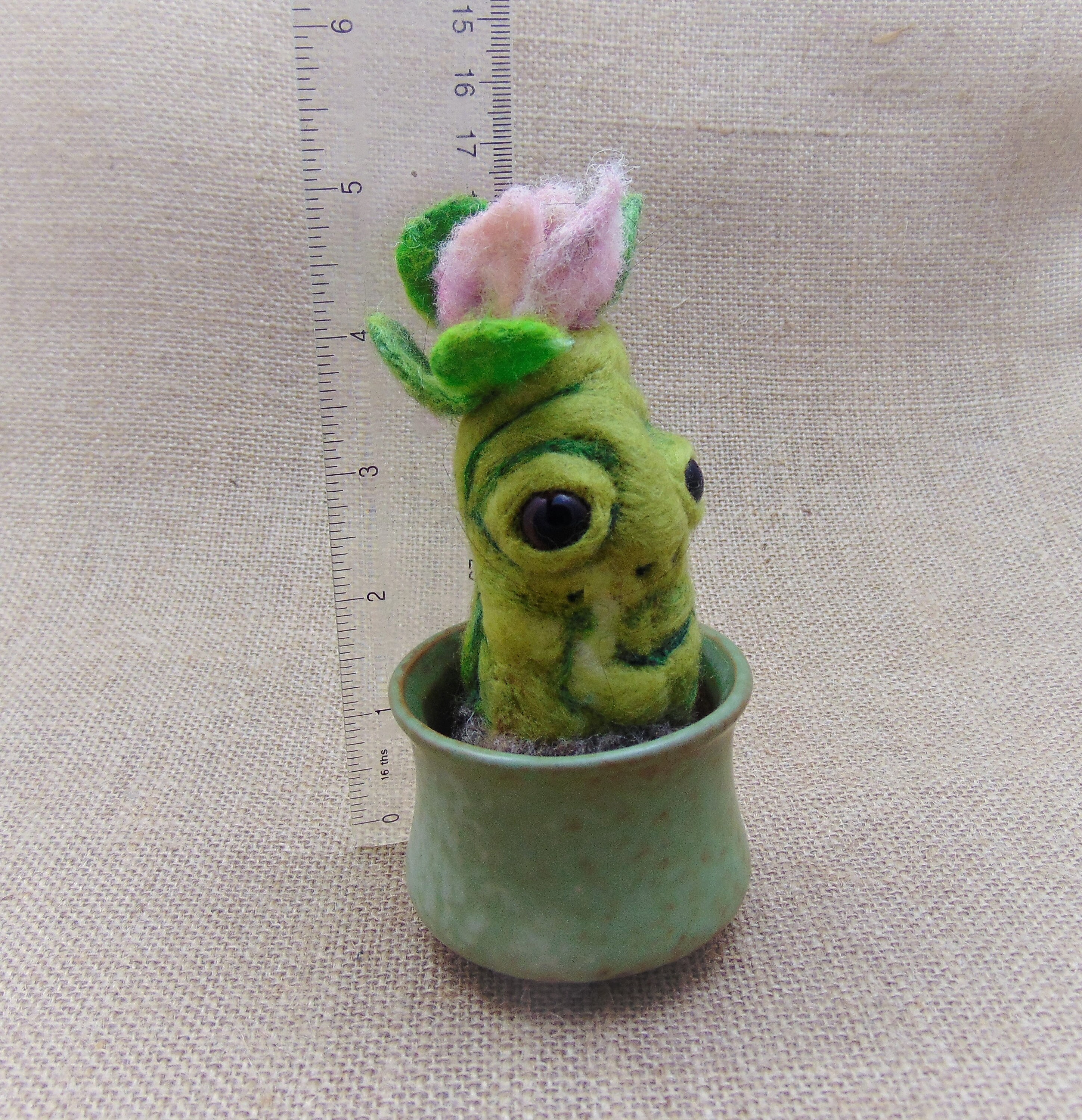 Needle Felted Cactus Cactus Pin Cushion Cactus in a Pot - Etsy UK