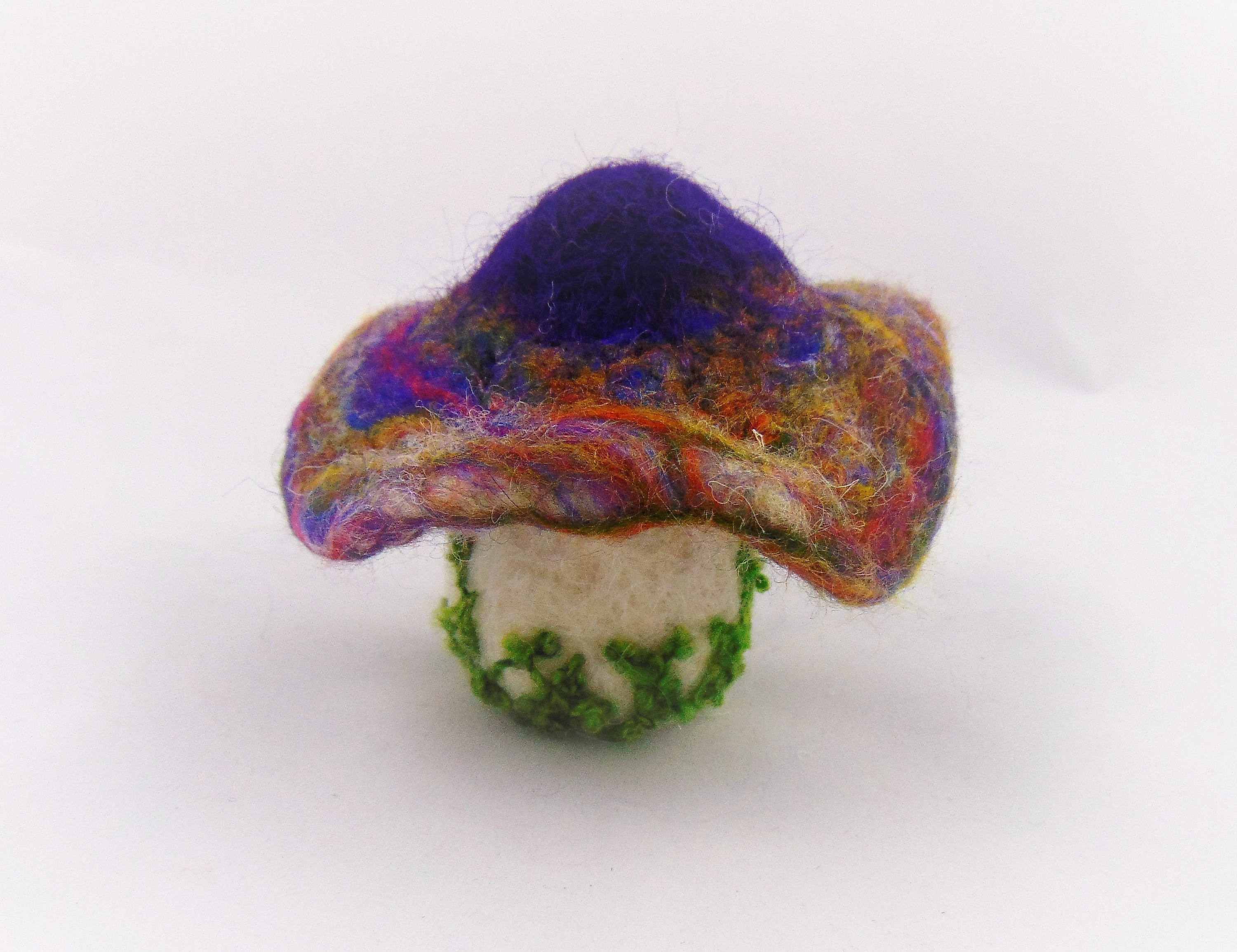 Woodland Ornament Needle Felted Mushroom Dark Mushroom Felt - Etsy UK