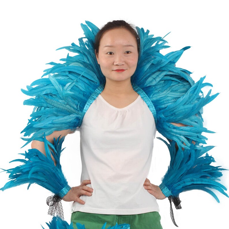 4ply Halloween Collar/carnival Shawl/carnival Scarf/showgirl Cape ...