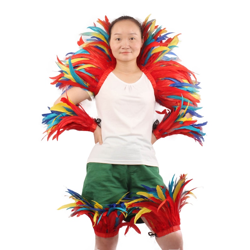 4ply Showgirl Feather Shawl/ Carnival Feather Scarf/ Stage - Etsy