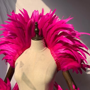 4ply Showgirl Feather Shawl Carnival Feather Scarf Stage Show Feather ...