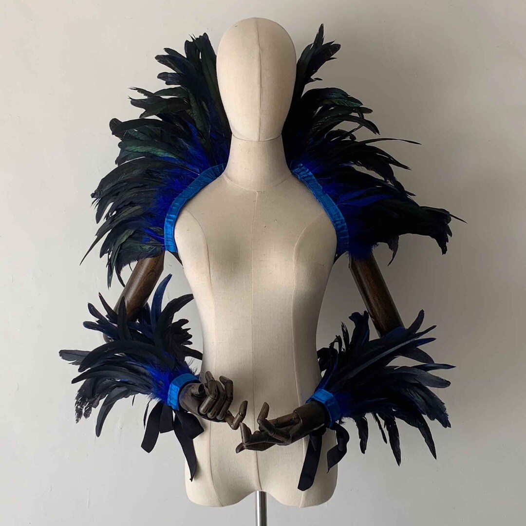 4ply Showgirl Feather Shawl/ Carnival Feather Scarf/ Stage Show Feather ...