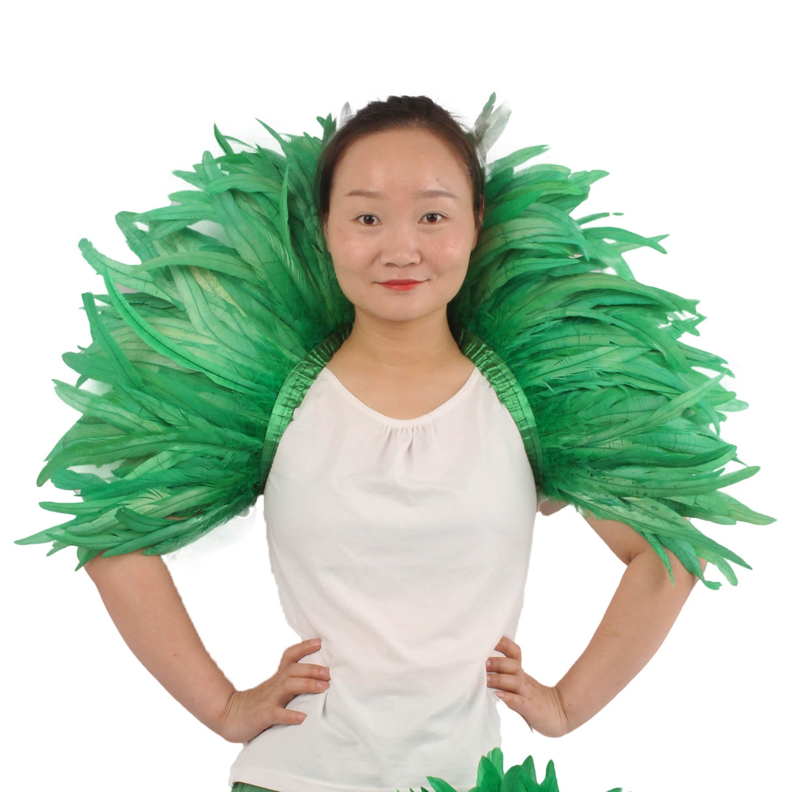 4ply Showgirl Feather Shawl/ Carnival Feather Scarf/ Stage Show Feather ...