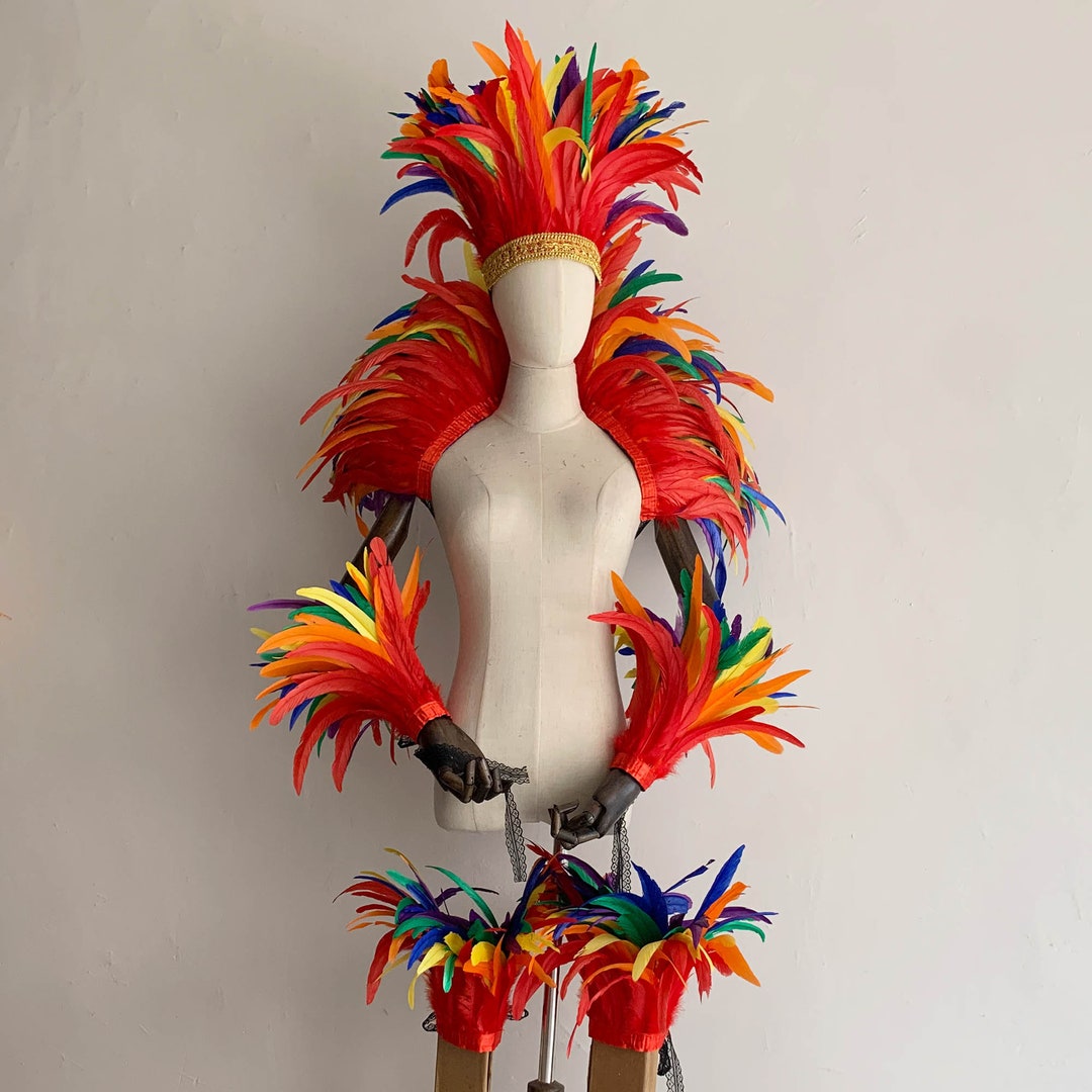 6ply Showgirl Feather Shawl/ Carnival Feather Scarf/ Stage Show Feather ...