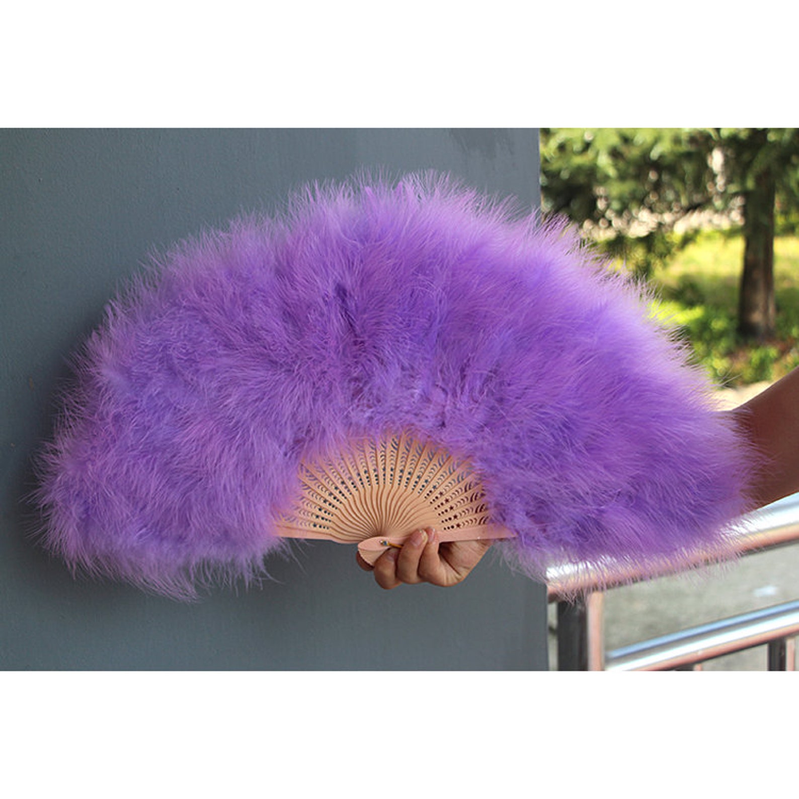2012inch Black Marabou Feather Fans Wedding Bride Hand Fans | Etsy