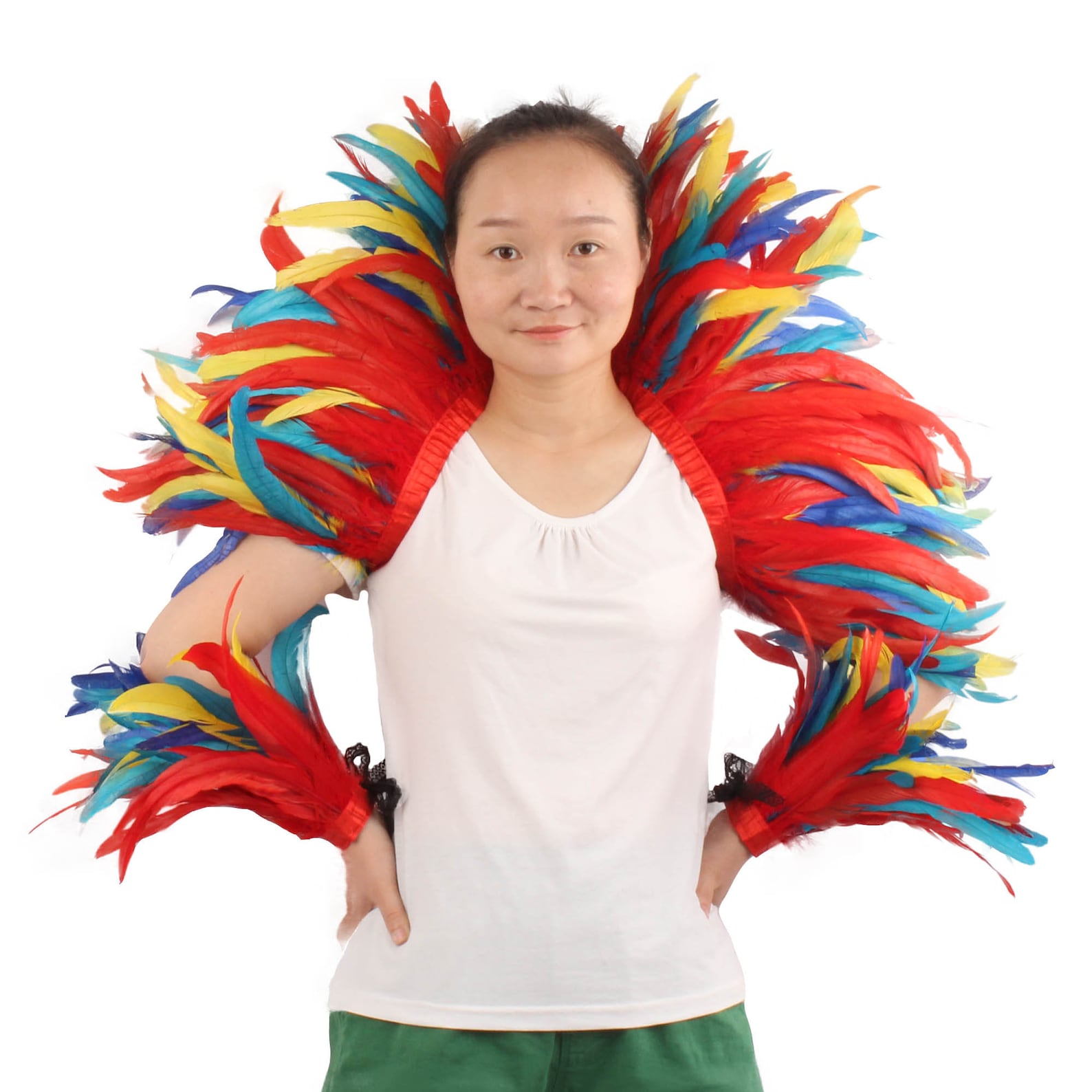 4ply Halloween Collar/carnival Shawl/carnival Scarf/showgirl - Etsy