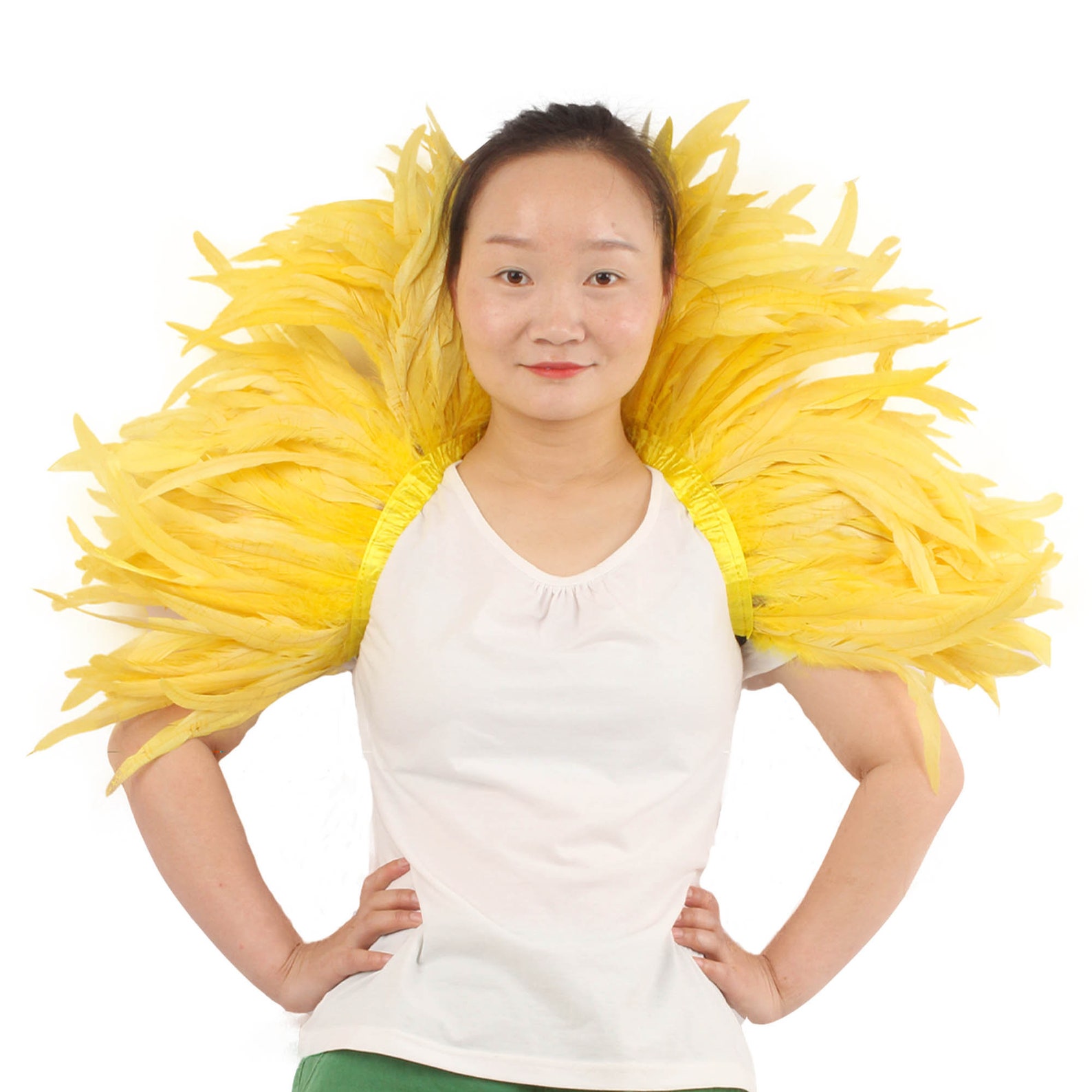 4ply Showgirl Feather Shawl/ Carnival Feather Scarf/ Stage Show Feather ...