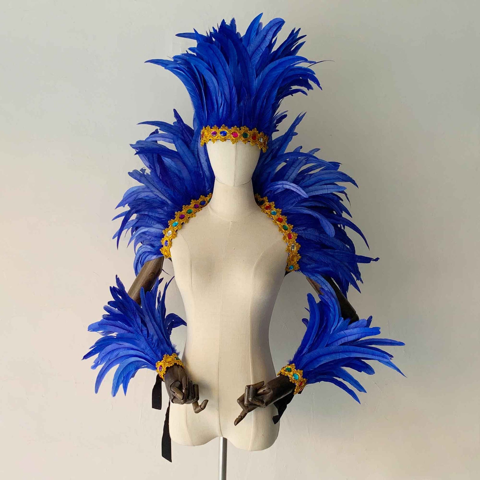 4ply Showgirl Feather Shawl Carnival Feather Scarf Stage Show Feather ...