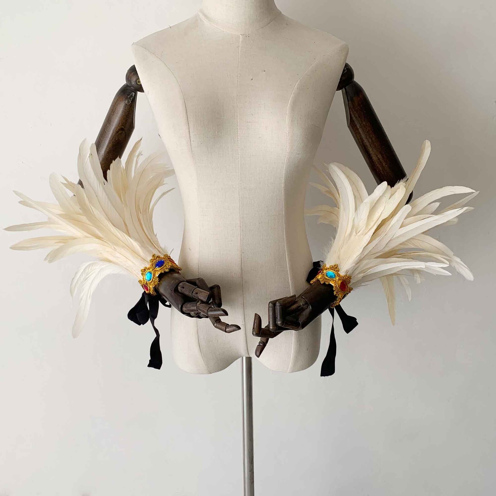 4ply Showgirl White Feather Shawl Carnival Feather Scarf Stage Show ...