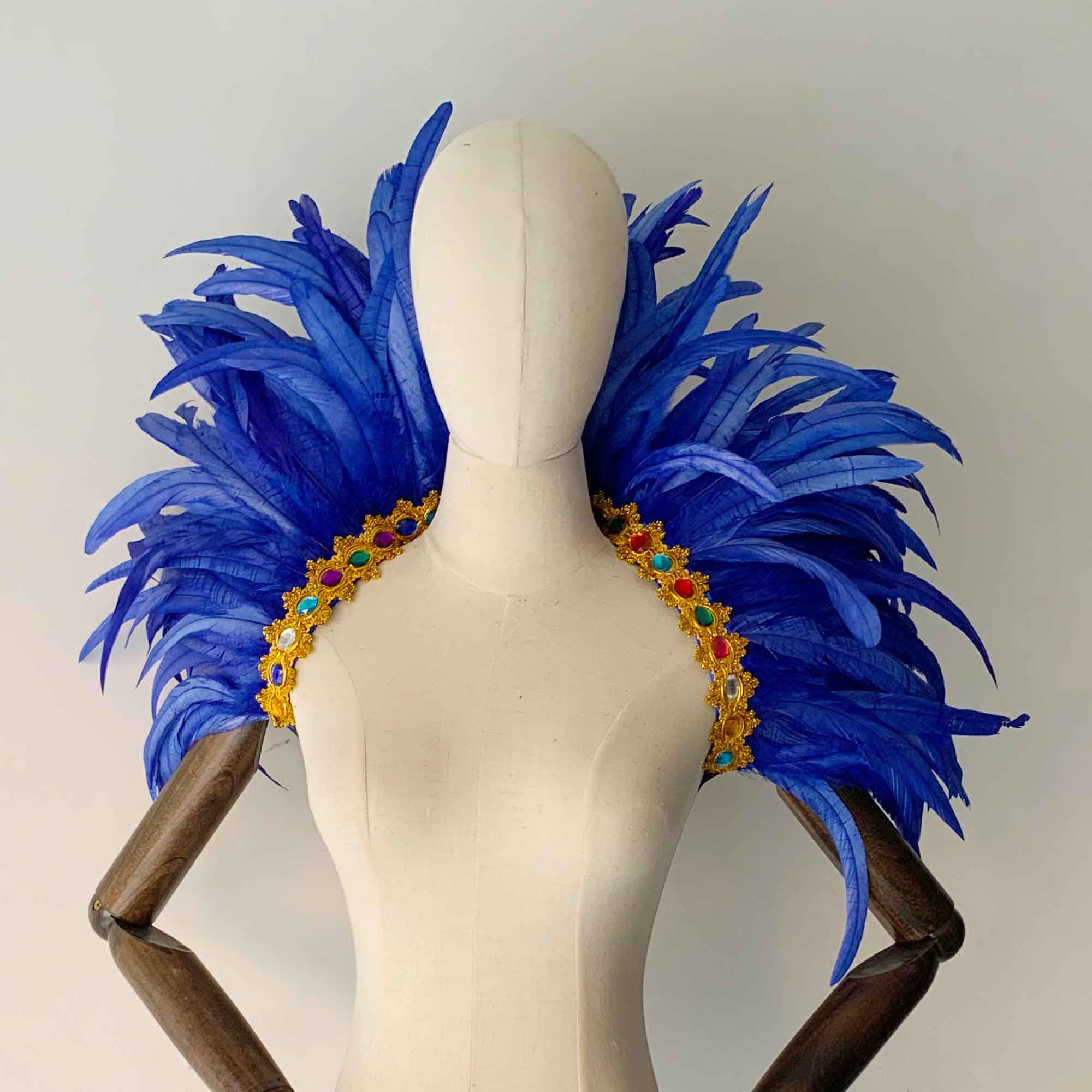 4ply Showgirl Feather Shawl Carnival Feather Scarf Stage Show Feather ...
