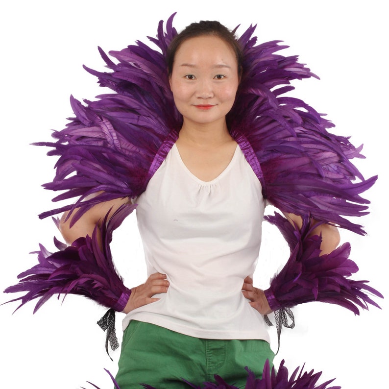 4ply Halloween Collar/carnival Shawl/carnival Scarf/showgirl - Etsy