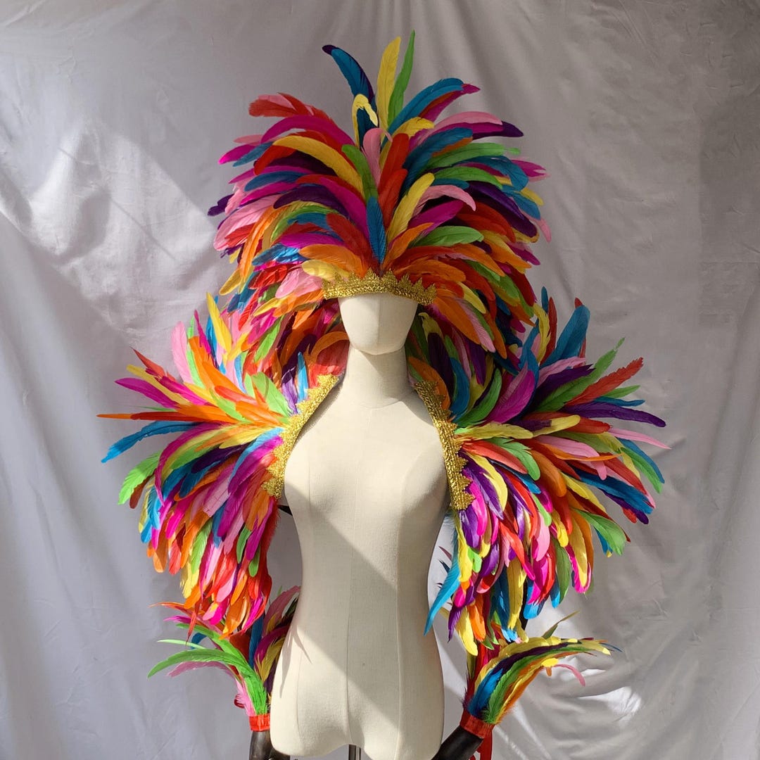Carnival Headpiece/carnival Feather Headdress/samba Party Costumes ...