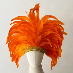 Lake Blue Feather Carnival Headdress/gatsby Flapper Headband/samba ...