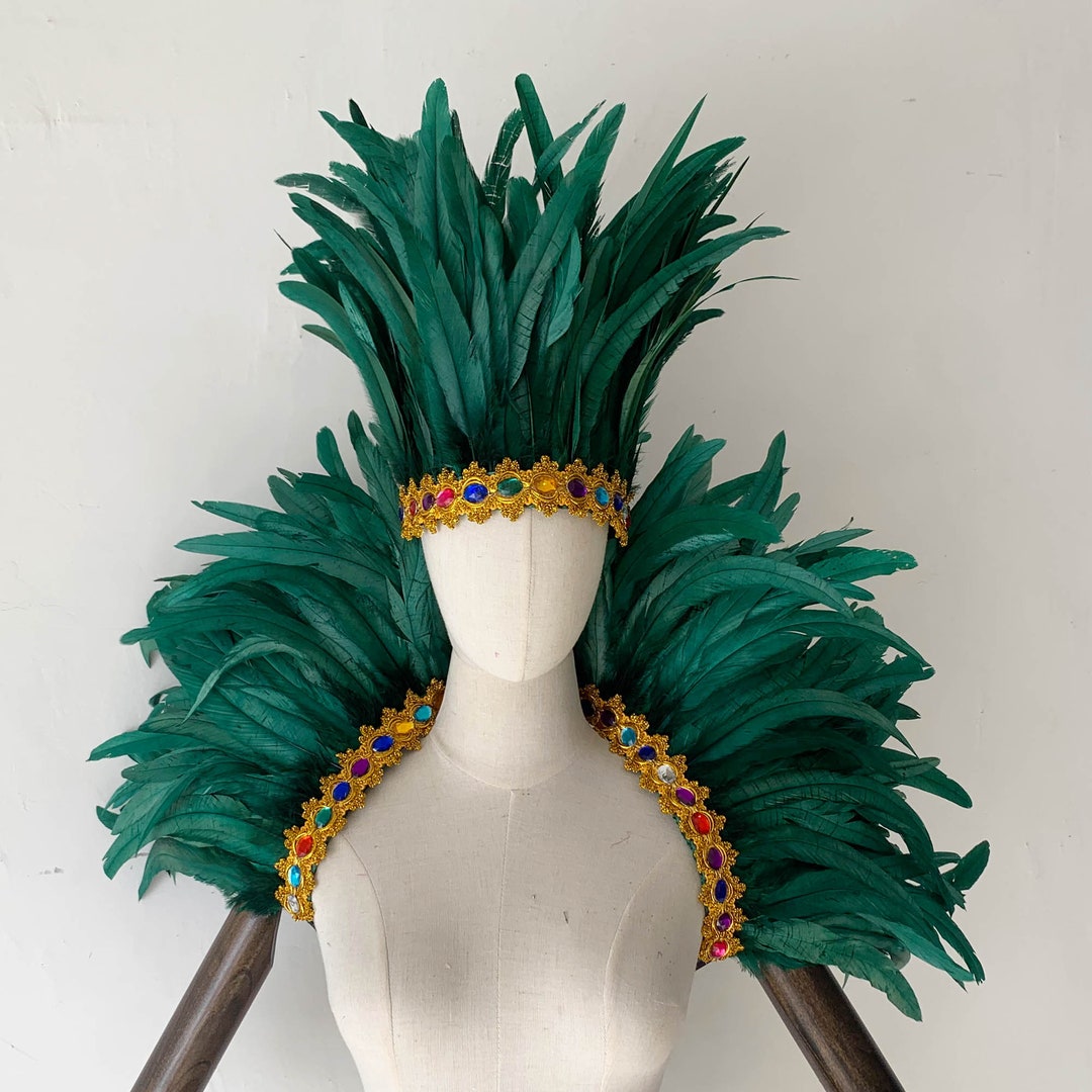 4ply Showgirl Feather Shawl/ Carnival Feather Scarf/ Stage Show Feather ...