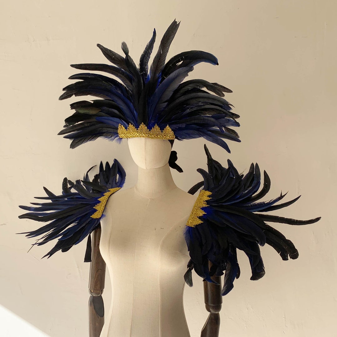 Carnival Costume/stage Show Costume/costume Epaulette/carnival Feather ...