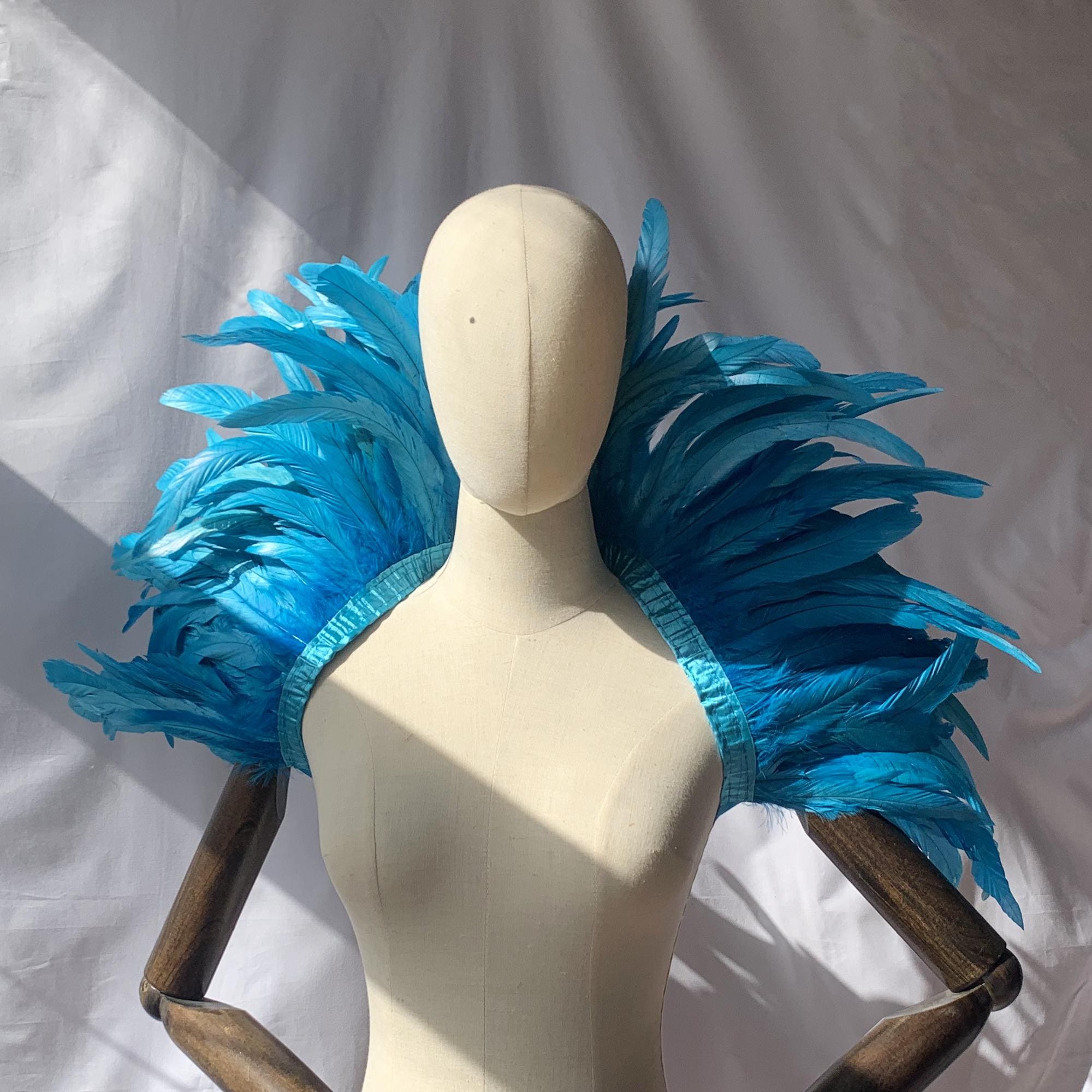 4ply Showgirl Feather Shawl/ Carnival Feather Scarf/ Stage Show Feather ...