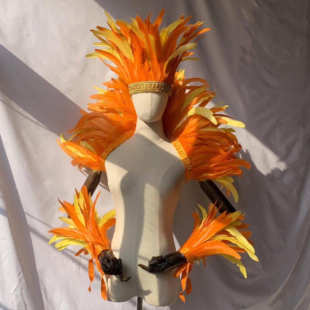 4ply Showgirl Feather Shawl/ Carnival Feather Scarf/ Stage Show Feather ...