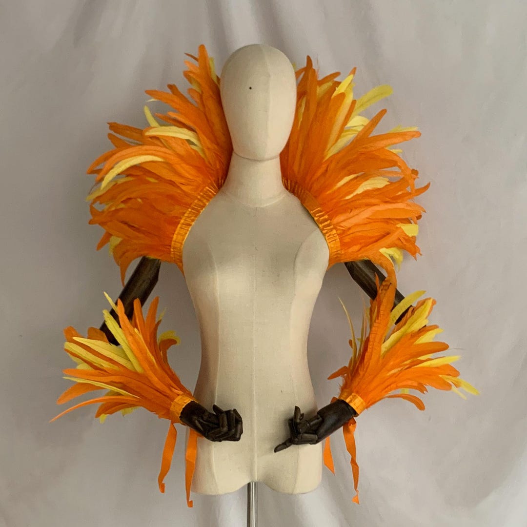 4ply Showgirl Feather Shawl/ Carnival Feather Scarf/ Stage Show Feather ...