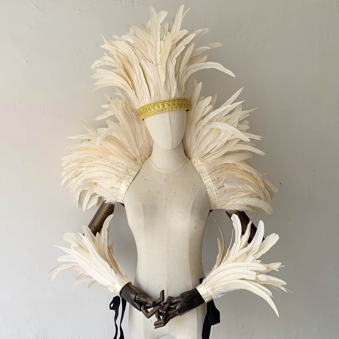 4ply Showgirl Feather Shawl/ Carnival Feather Scarf/ Stage Show Feather ...