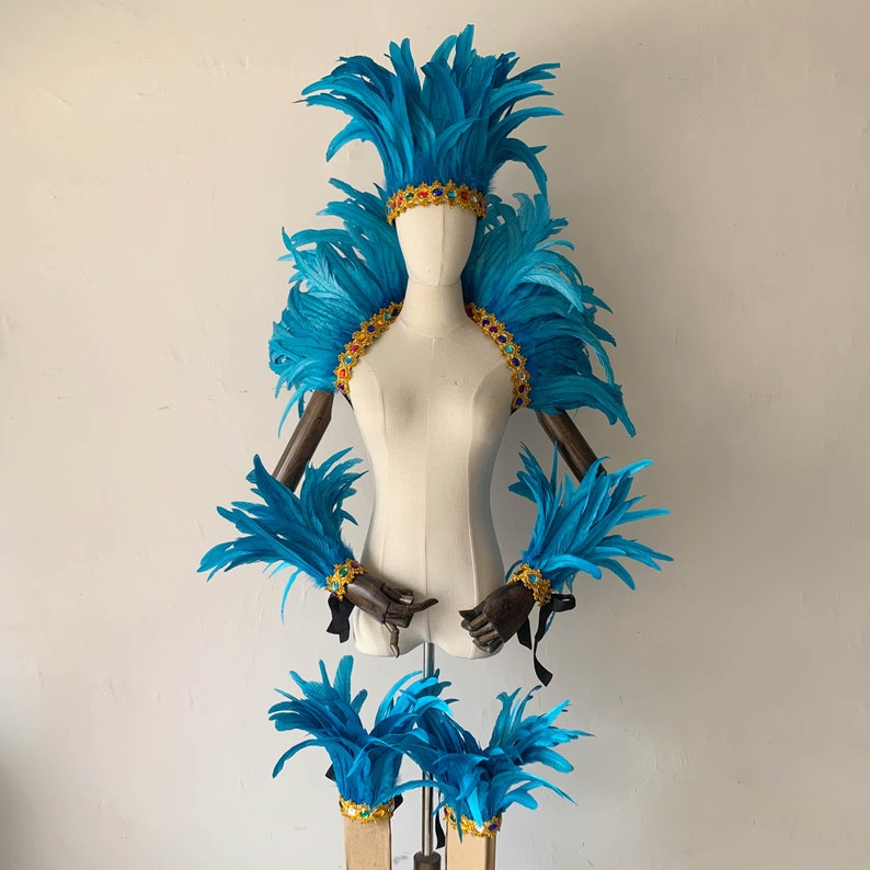 4ply Showgirl Feather Shawl Carnival Feather Scarf Stage Show Feather ...