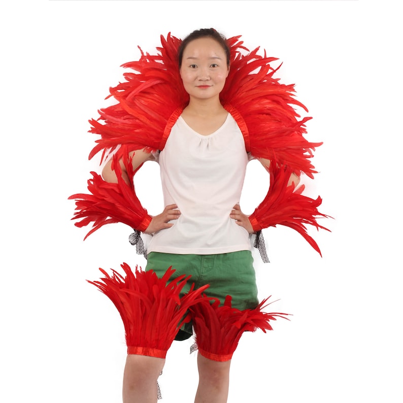 4ply Showgirl Feather Shawl/ Carnival Feather Scarf/ Stage - Etsy