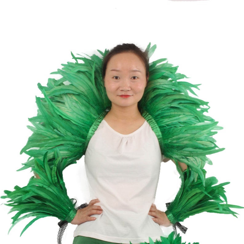4ply Halloween Collar/carnival Shawl/carnival Scarf/showgirl Cape ...