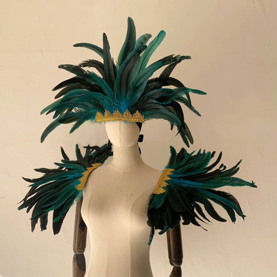 Lake Blue Carnival Costume/stage Show Costume/costume Epaulette ...