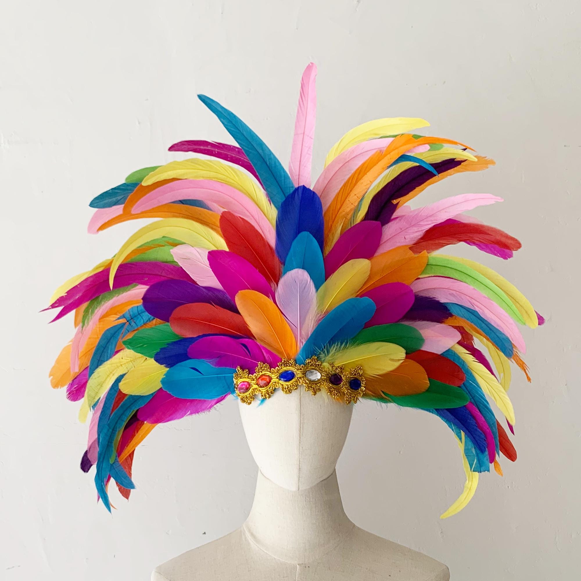 Carnival Headpiece/gatsby Flapper Headband/samba Party Crystal Headband ...