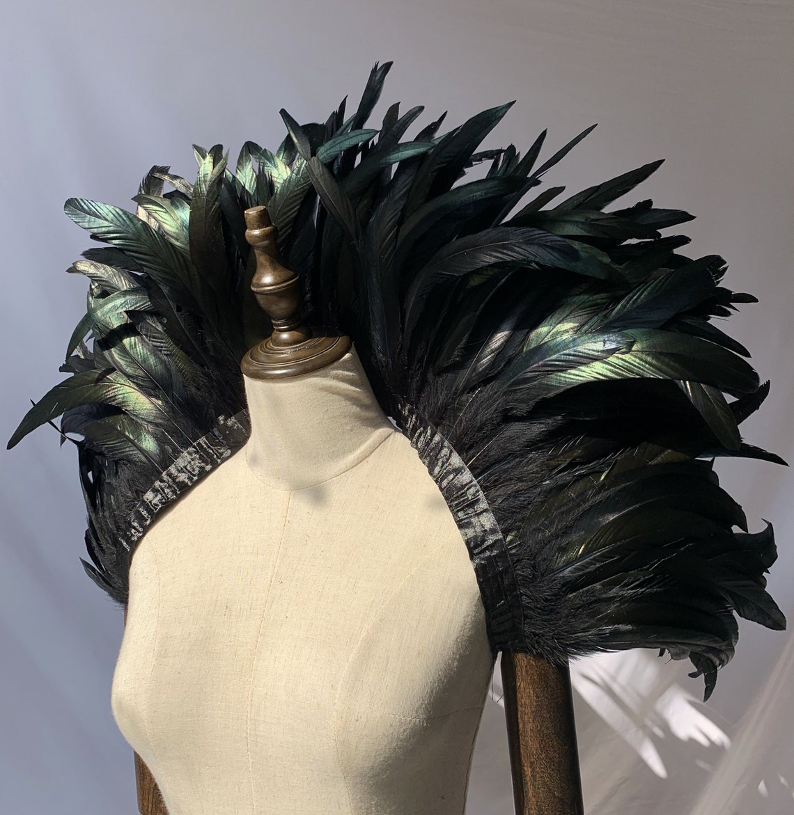 Carnival Costume Black Feather Wrap Shawl - Etsy