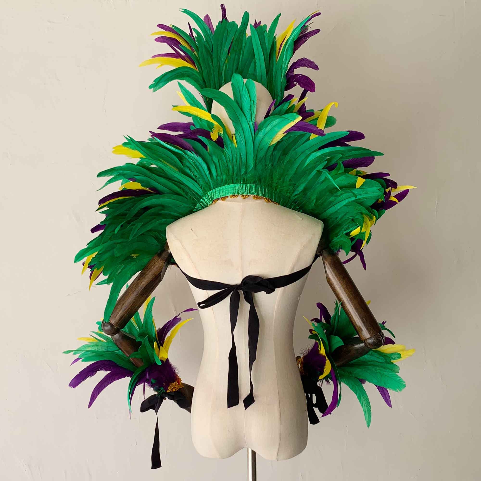 4ply Showgirl Feather Shawl Carnival Feather Scarf Stage Show Feather ...