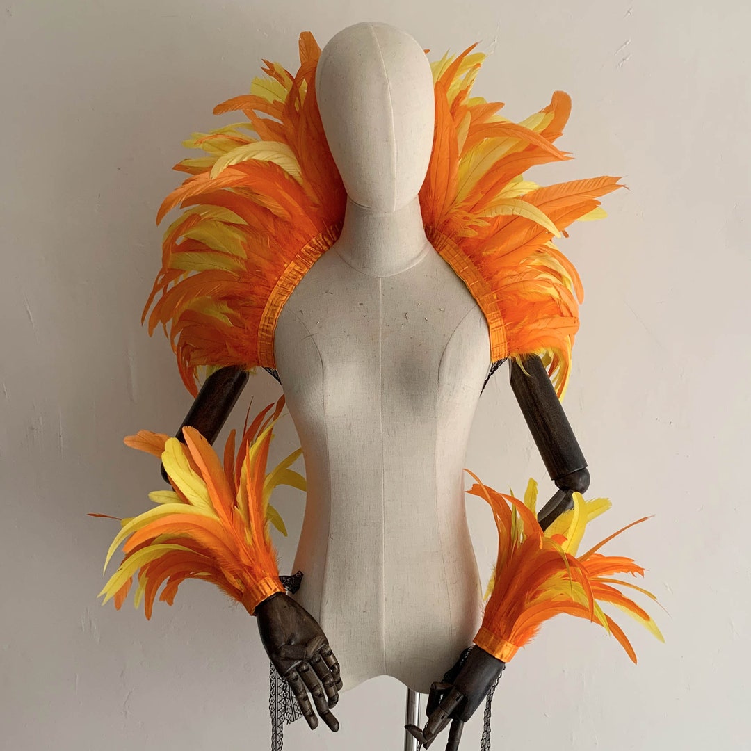 4ply Showgirl Feather Shawl/ Carnival Feather Scarf/ Stage Show Feather ...