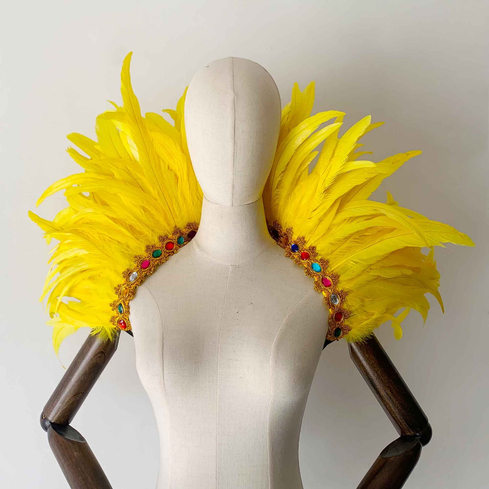 4ply Showgirl Feather Shawl Carnival Feather Scarf Stage Show Feather ...