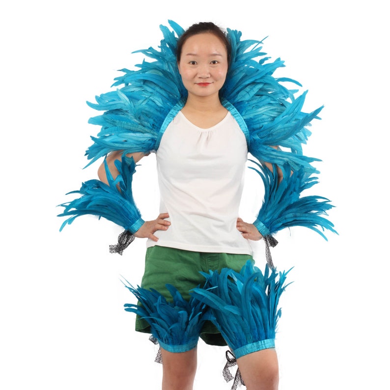 4ply Showgirl Feather Shawl/ Carnival Feather Scarf/ Stage - Etsy