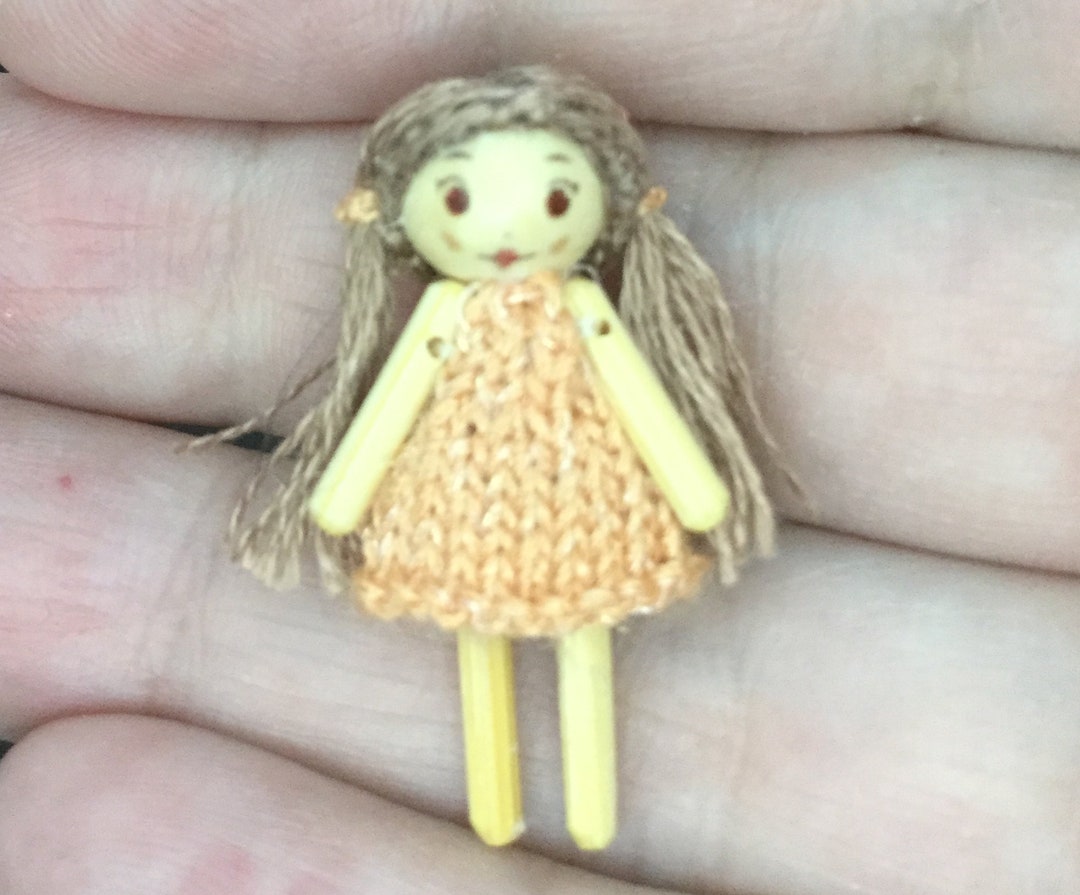Tiny Toothpick Doll - Etsy