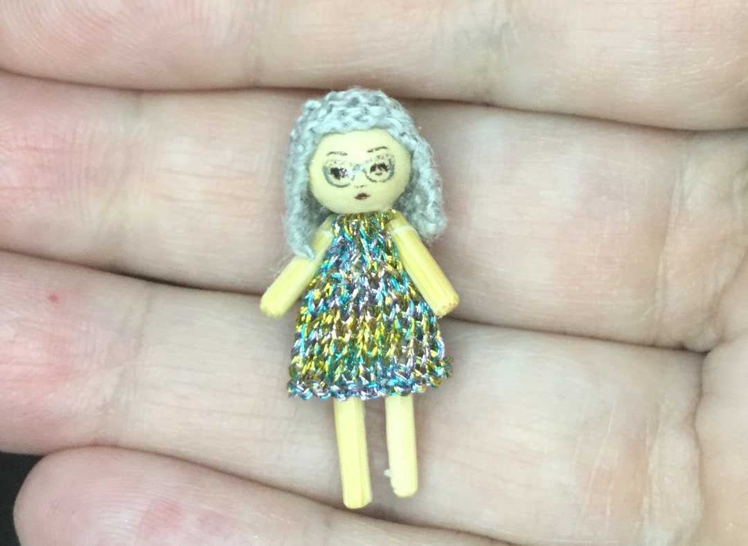 Tiny Toothpick Doll - Etsy