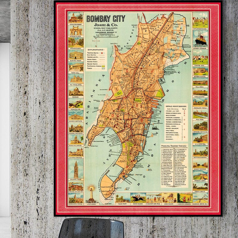 Old Bombay Wall Decor - Etsy UK