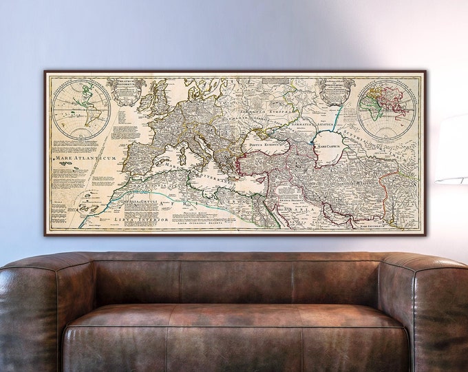 Ancient Rome Map Dark Fantasy Style Roman Empire Map, Ancient Rome ...