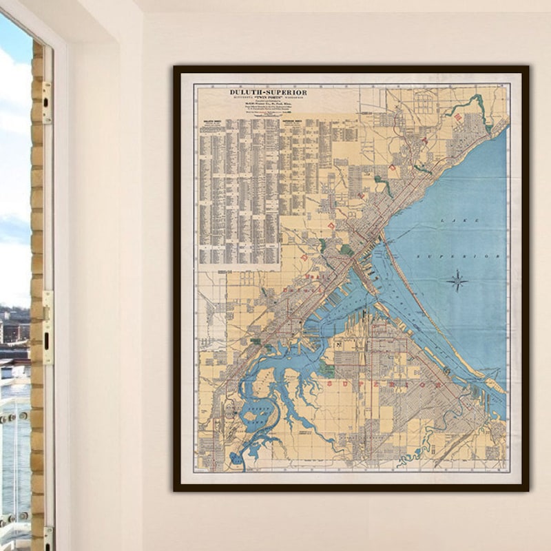 Old Minnesota Map - Etsy