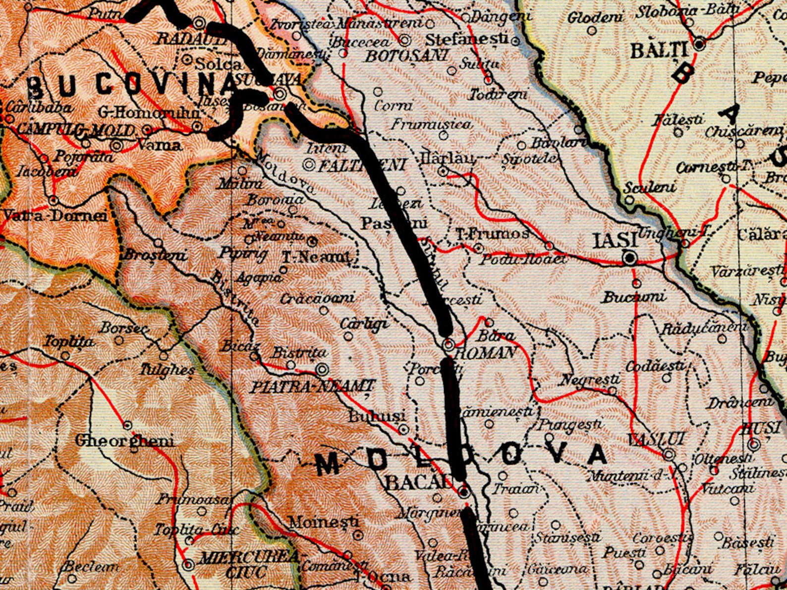 Vintage Map of Romania Old Romania Map Romanian Gifts Large | Etsy