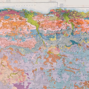 Detailed Soil Survey Maps of Puerto Rico, Vintage Puerto Rico Wall Art ...