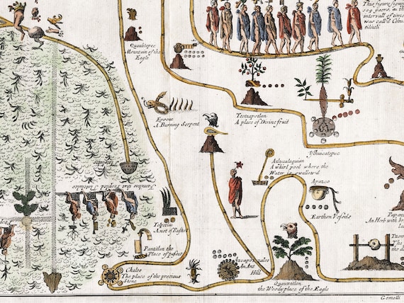 AZTEC MAP - Olmecs to Aztecs, map of western MesoAmerica – King of ...