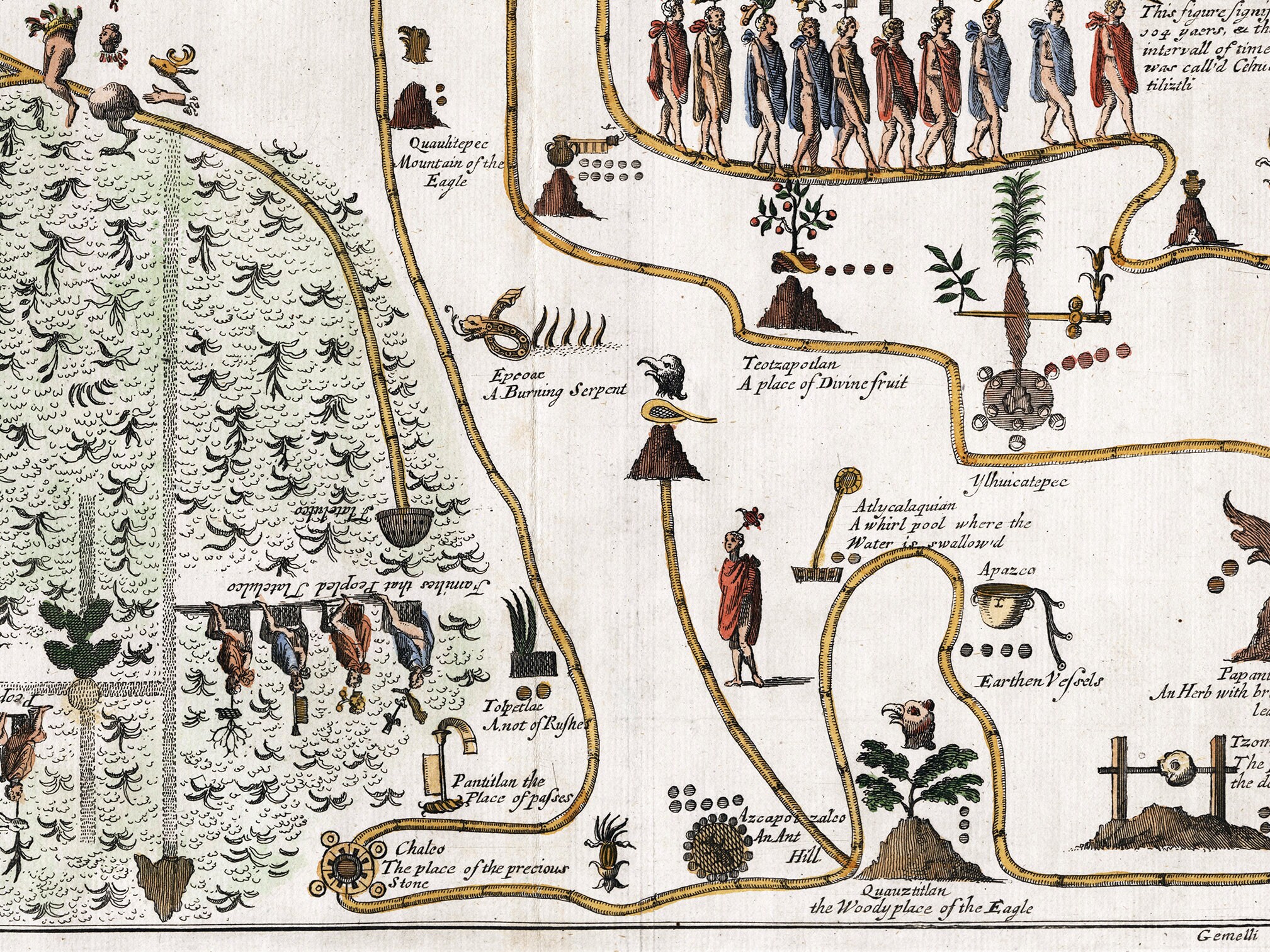 Aztec Route to Mexico City Ancient Mexico City Map Aztec - Etsy