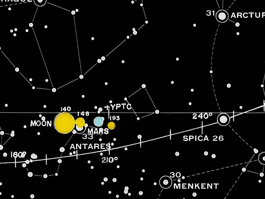 Star Chart Apollo 11 NASA Apollo Mission Apollo 11 Star Map | Etsy