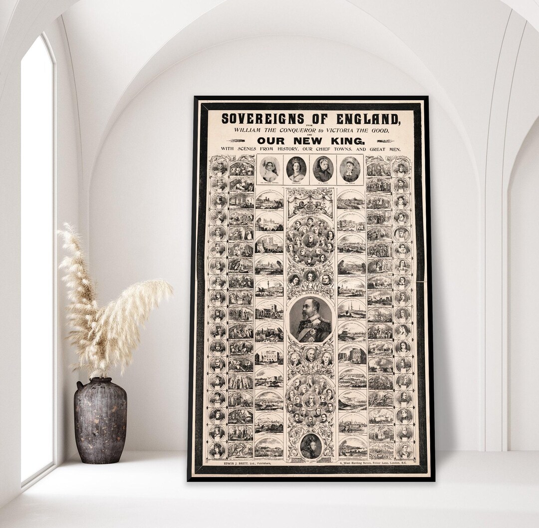 King Edward VII Souvenir Print: British Monarchy History Poster - Etsy