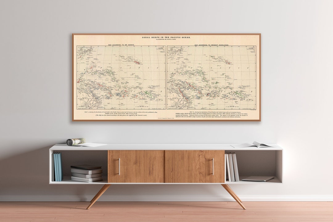 Coral Reefs in the Pacific Ocean,by Charles Darwin and Lechmere Guppy ...