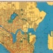 Vintage Seattle City Map - Historical Seattle Wall Map Print, Large Seattle Decor Gift. - Etsy