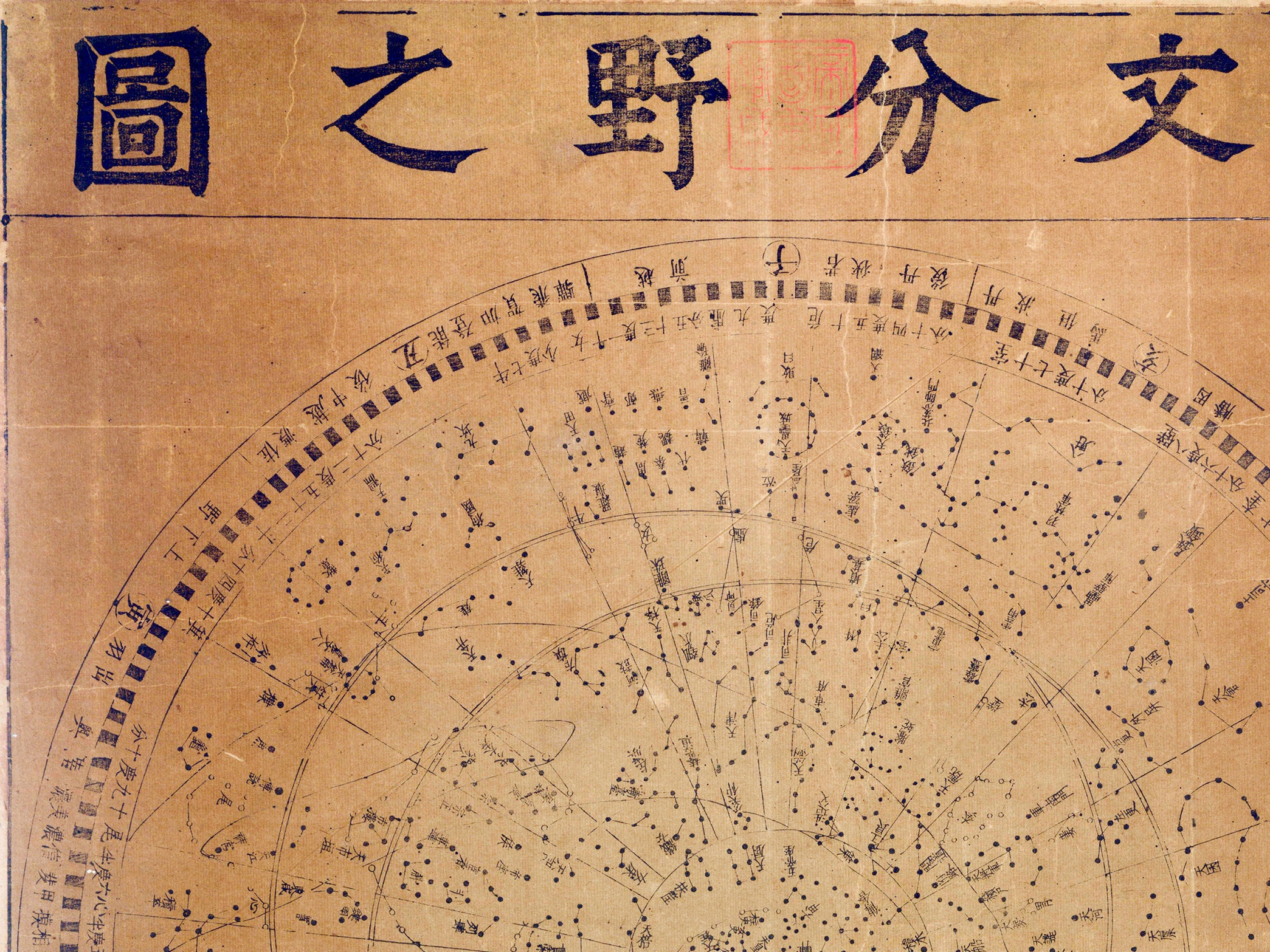 Antique Astronomy Art First Japanese Sky Chart Astronomy | Etsy