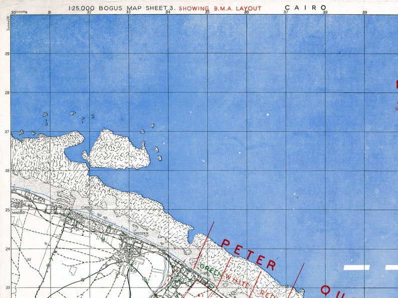 WW2 Map of D-day Sword Beach Ultra-secret BIGOT D-day Map - Etsy Finland