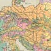 Vintage Europe Geological Map: 1882 Lithograph Art Print - Etsy