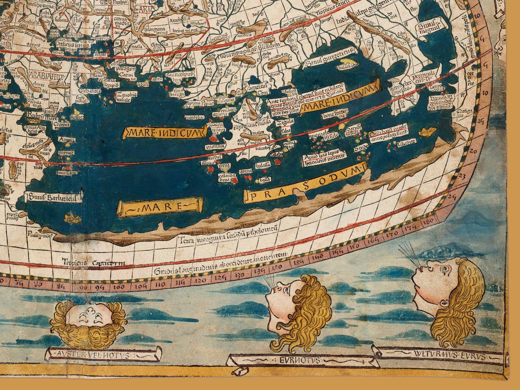 Ancient Ulm Ptolemy World Map Famous Ancient Map of the - Etsy